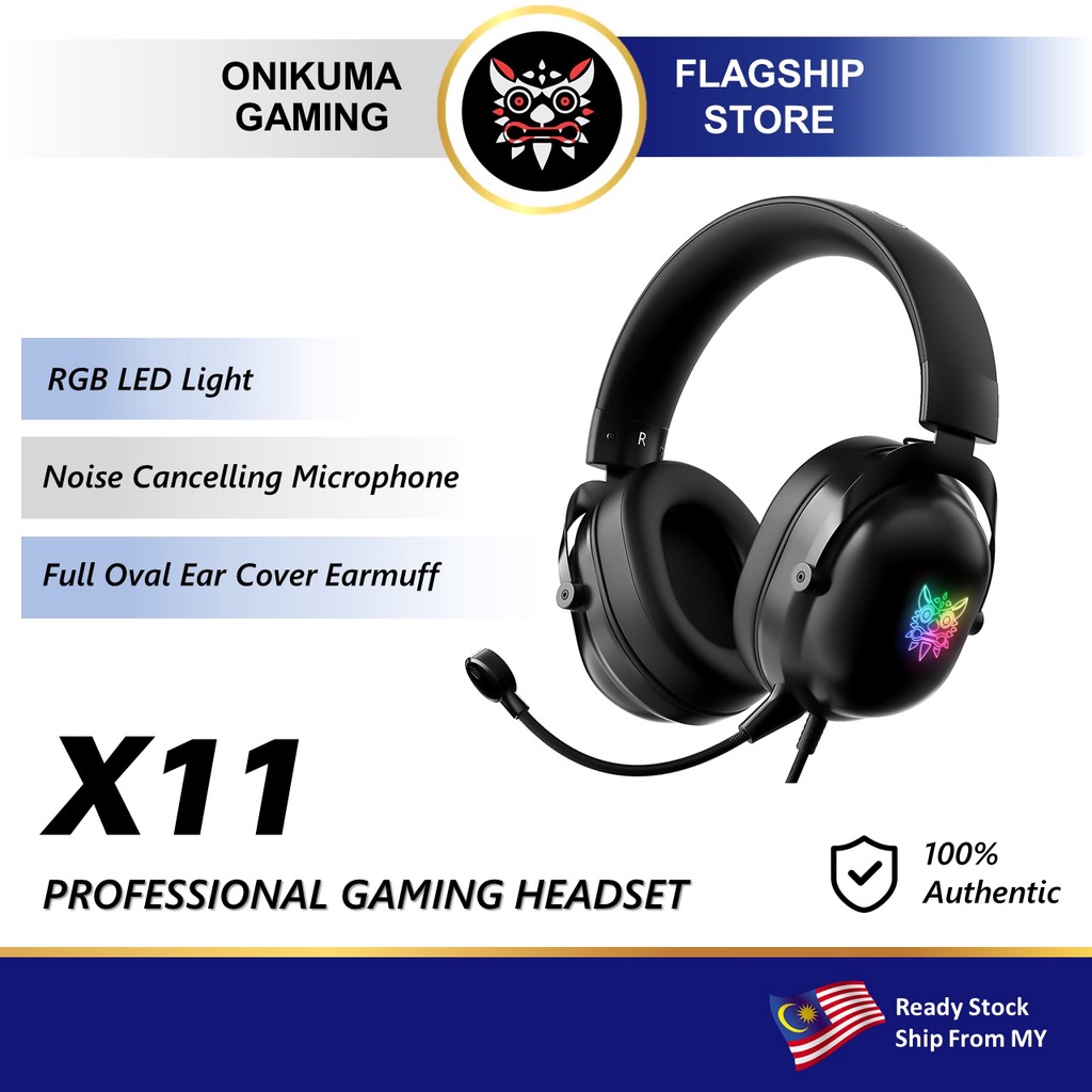 ONIKUMA X11 Professional Gaming Headphones Premium Stereo Headset with ...