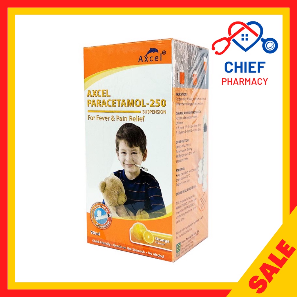 PARACETAMOL SYRUP 120MG/250MG (ORANGE / STRAWBERRY/MILK VANILLA ...