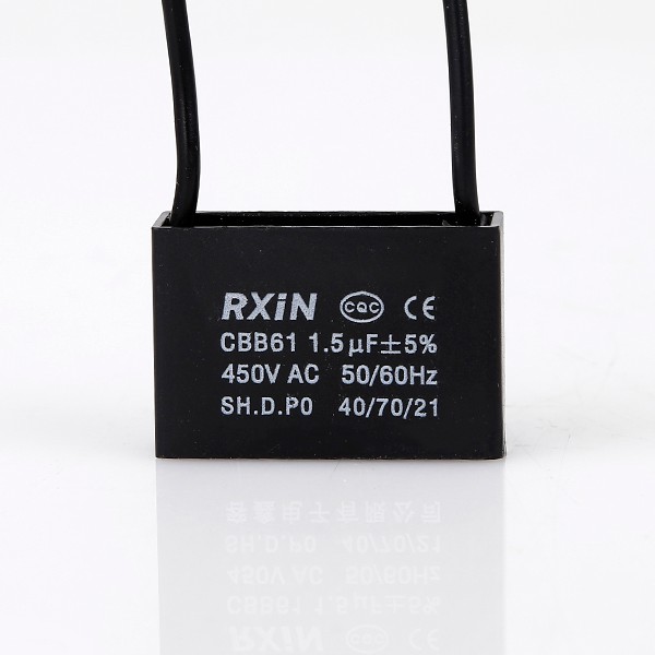 cbb61 1.5uf capacitor CBB61 1.5uF 450V Motor starting capacitor CBB61 1 ...
