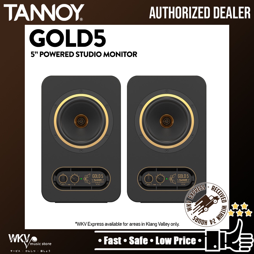 Tannoy GOLD 5 5'' Powered Studio Monitor - Pair (GOLD5) | Shopee Malaysia