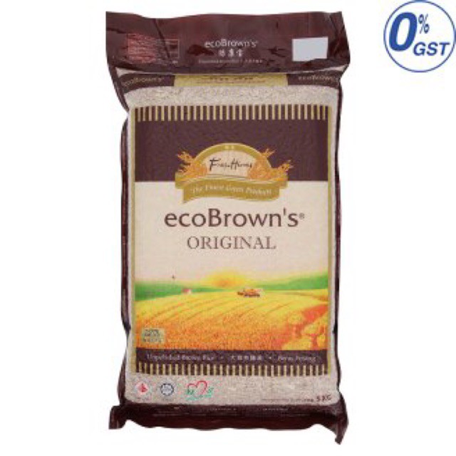 ECOBROWN BROWN RICE 5KG ECOBROWN SOFTBROWN FINE BROWN RICE 5KG(POP ...