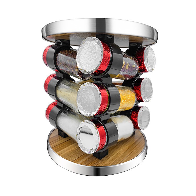 Crystal Spice Rack / Spice Canister / Rotating Canister / seasoning ...