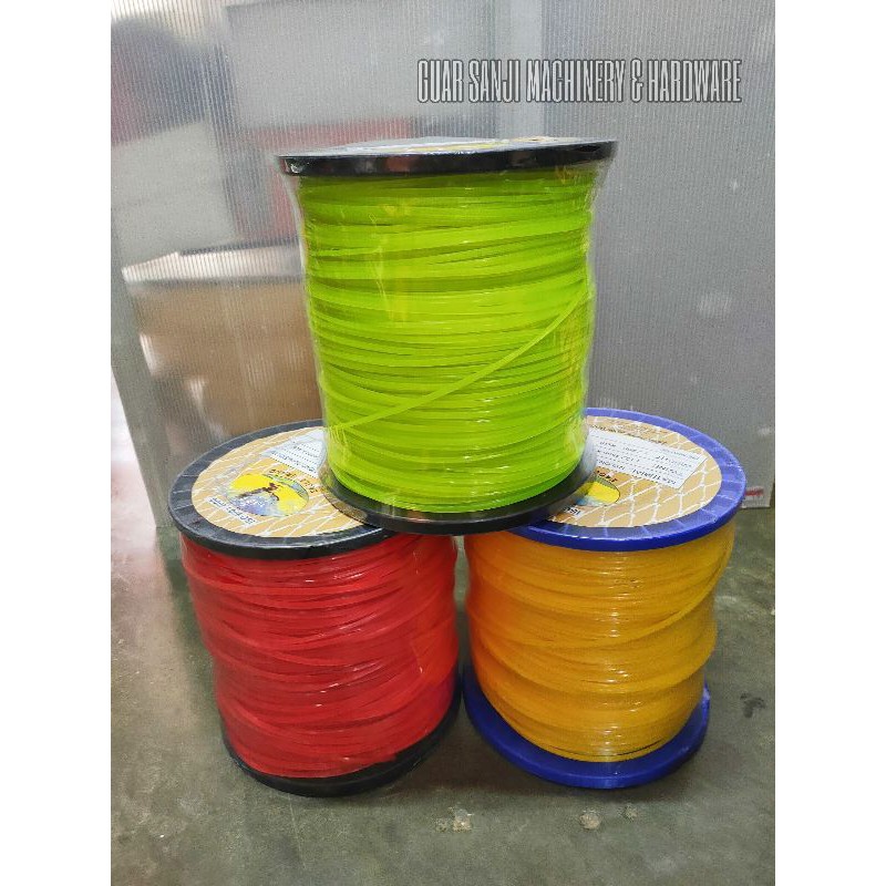 EAGLE CAP HELANG MOSTAZ 2.4MM 5LB NYLON TRIMMER LINE NYLON STRING TALI ...