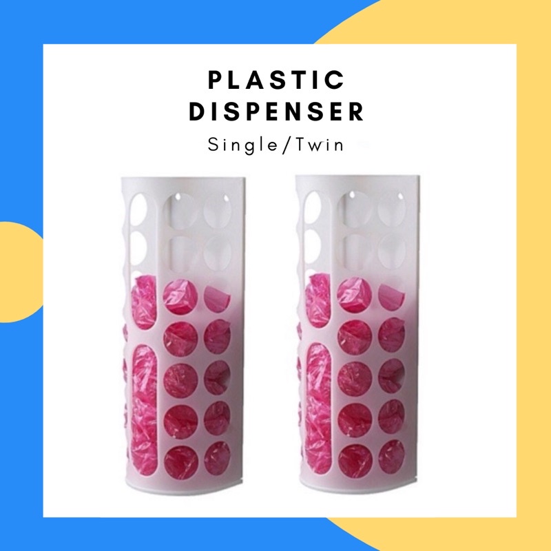 Bekas simpan plastik / plastic bag dispenser - white (2 pieces ...