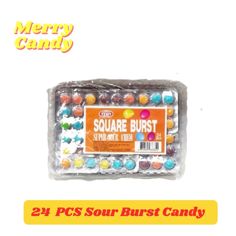 24 PCS Sour Square Burst by Tiwi (Childhood Gamot Candy) | Shopee Malaysia