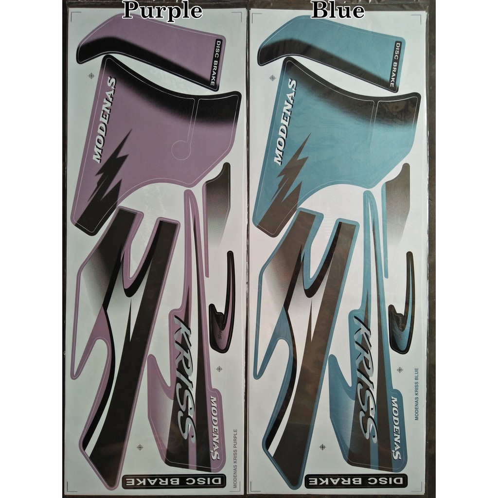 Modenas KRISS 110 2 (10) Body Sticker Stiker - Strike Stripe 1 2 FL 1FL ...
