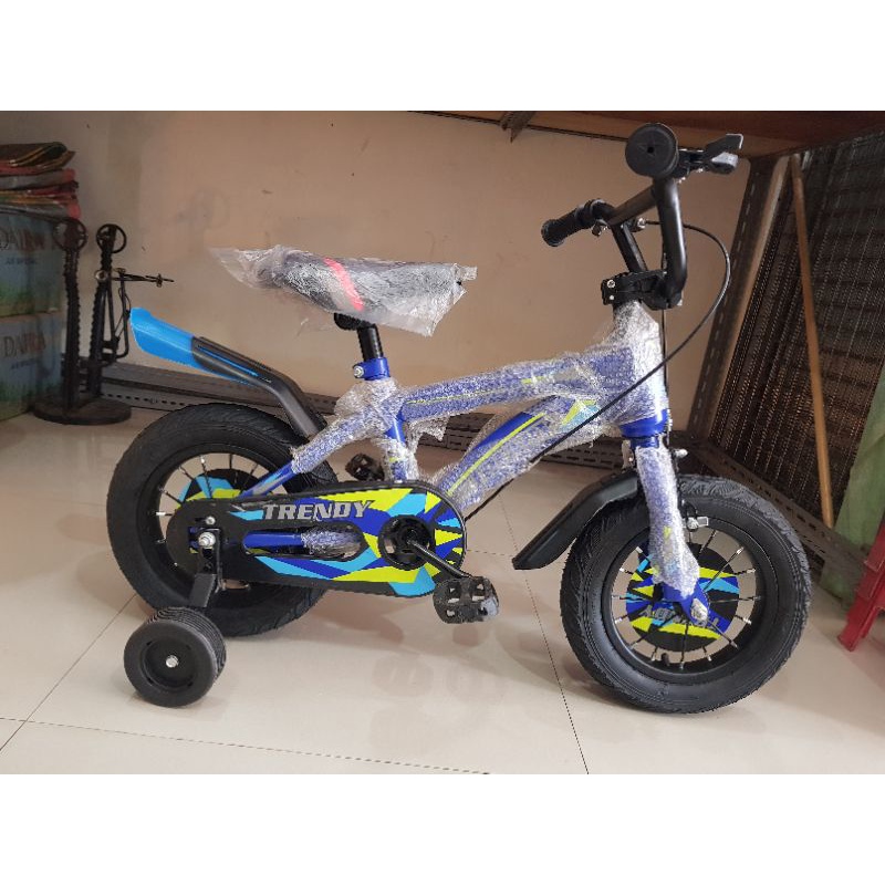 Trendy 12 inch BMX Bike Children's Bike (JUMBO TIRES) (Blue) | Shopee ...