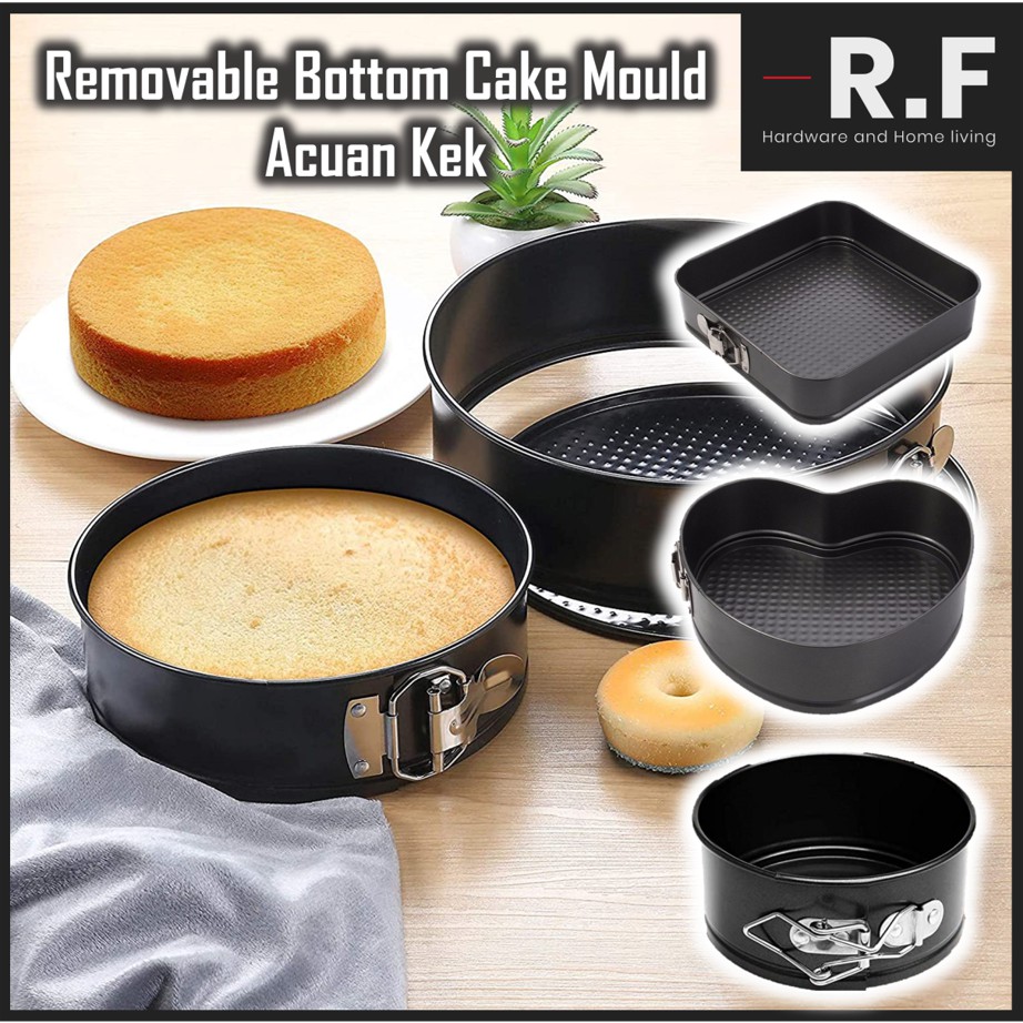 Removable Bottom Non-Stick Metal Round Cake Mould Baking Mould Cake Pan ...