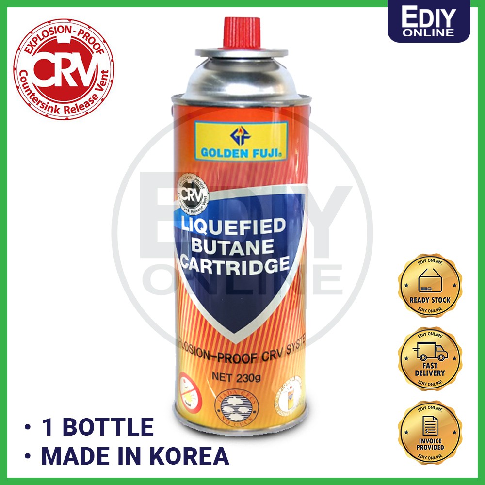 (1 BOTTLE) KOREA BUTANE GAS CARTRIDGE Camping Picnic Sushi KBM / Pentec ...