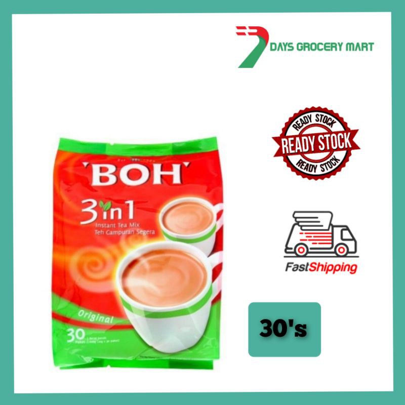7DAYS: BOH Original 3 in 1 Instant Tea Mix (30 x 20g)/Teh Boh Original ...