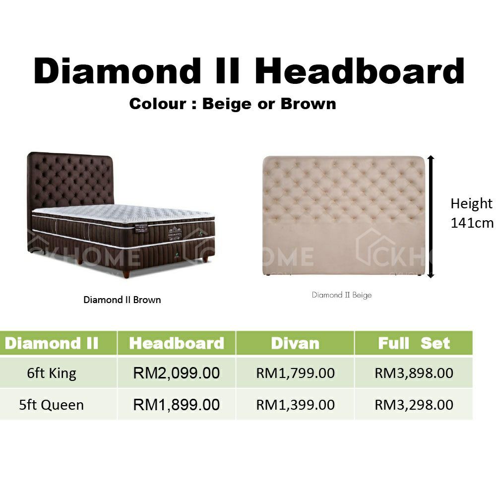 GETHA DIAMOND 2 BED (HEADBOARD + DIVAN) | Shopee Malaysia