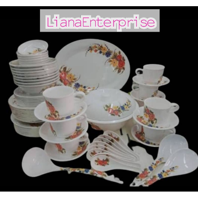 READY STOK 📌📌SET PINGGAN MELAMINE 70PCS (SET 8 ORANG) | Shopee Malaysia