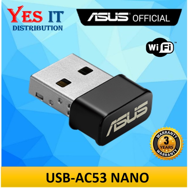 ASUS USB AC53 Nano AC1200 Dual-band USB Wi-Fi Adapter | Shopee Malaysia
