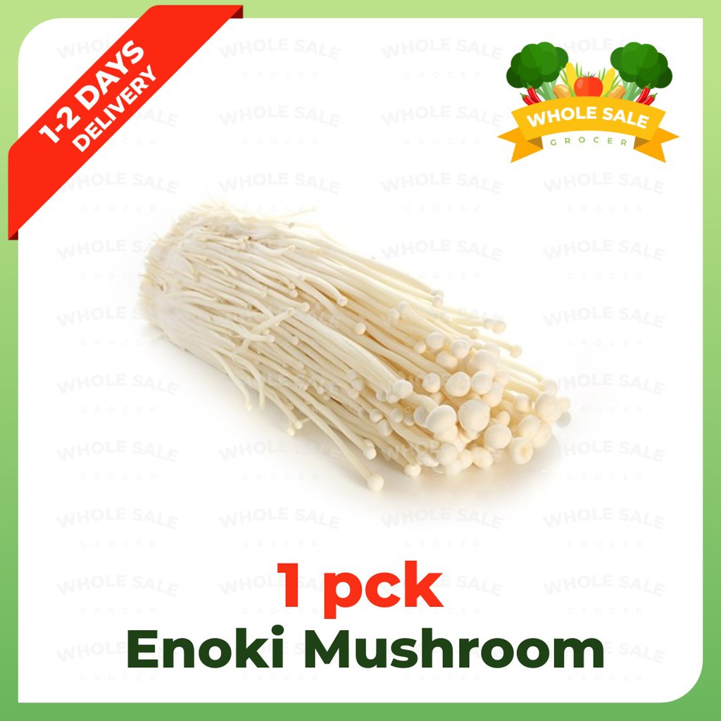 Enoki Mushroom / Enoki Cendawan | 金针菇 (1 pack) | Shopee Malaysia