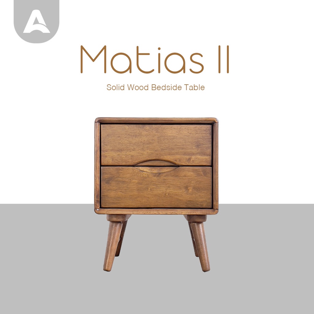 Arturo - Matias II Solid Wood Bedside Table/ Side Table/ Night Stand ...