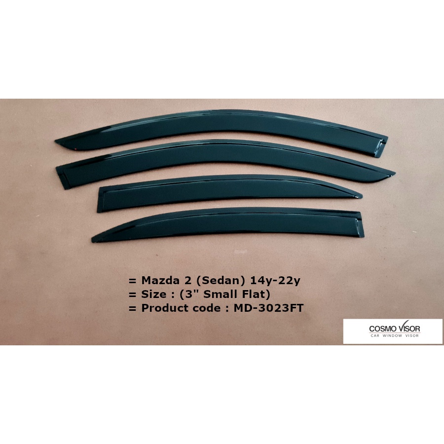 Mazda 2 / Demio (Sedan) 2014 2015 2016 2017 2018 2019 2020 2021 2022 Door Visor / Mugen Door ...