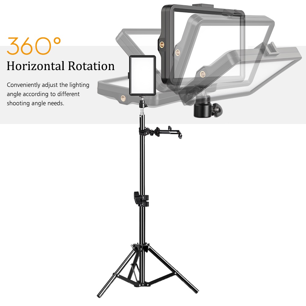 LED filter fill light panel light with 2-in-1 mobile phone holder ...