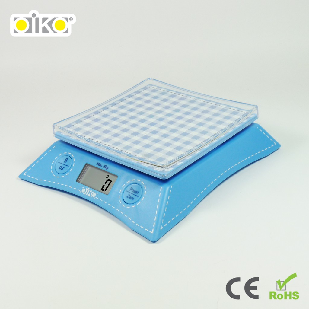 OiKO Electronic Kitchen Scale (5kgs) - Blue (KB-1045-B) | Shopee Malaysia