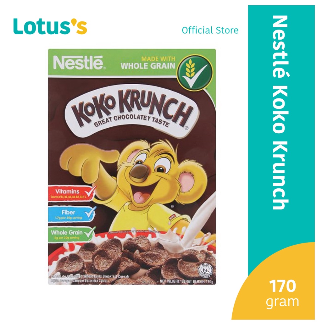Nestlé Koko Krunch Chocolate Flavoured Wheat Curls Breakfast Cereal ...