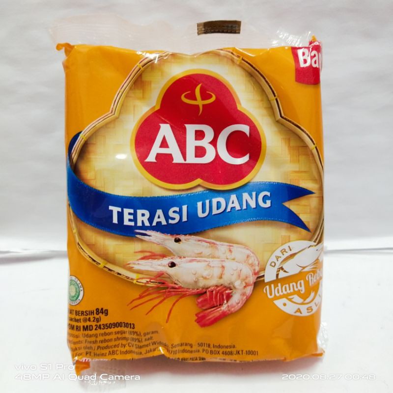 TERASI UDANG ABC ORI INDONESIA '20 sachet | Shopee Malaysia