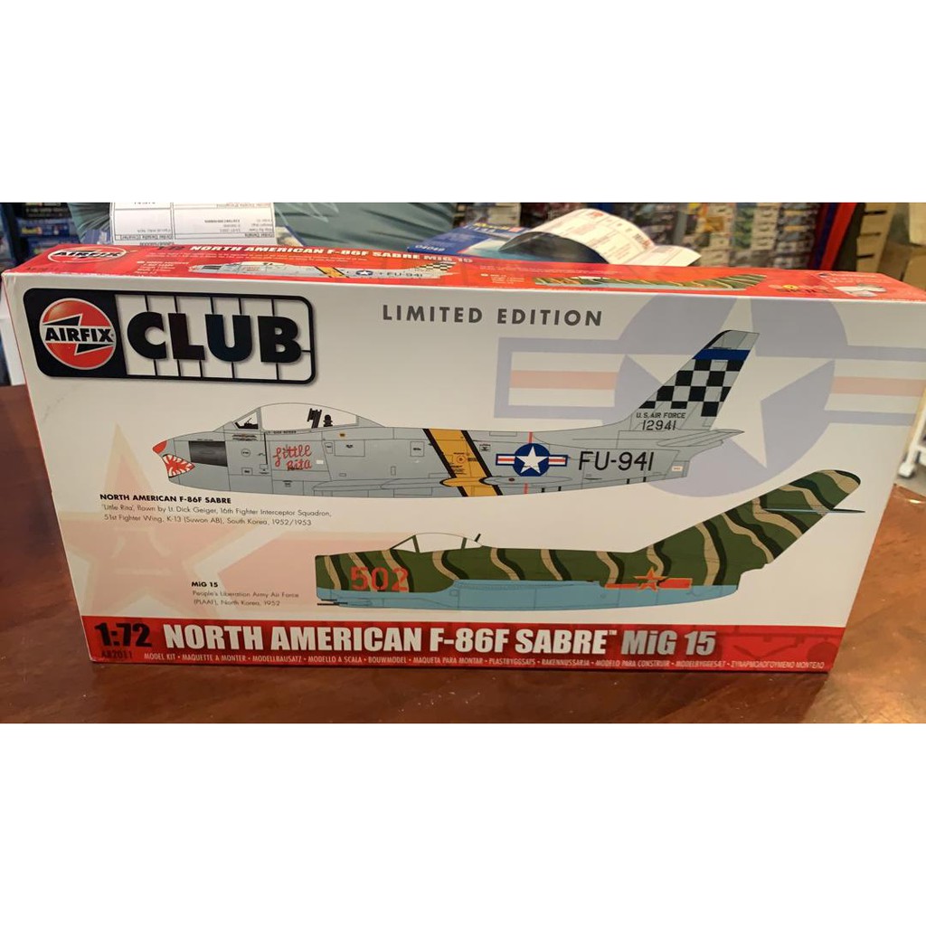 AIRFIX A82011 Airfix Club Limited Edition North American F-86F Sabre ...