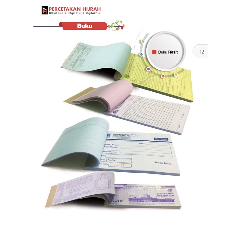 BUKU INVOICE/BUKU BIL./BUKU RESIT/CASH SALE/CASH BILL/OFFICIAL RECIPT ...