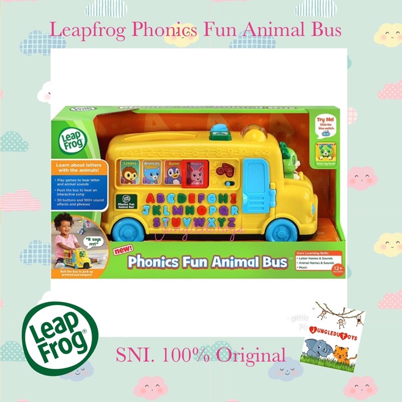 Leapfrog Phonics Fun Animal Bus Original Children's Educational Toys ...