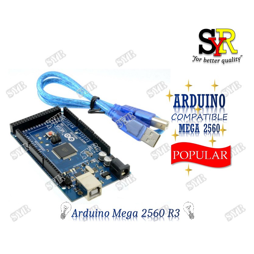 Arduino Mega2560 R3 Microcontroller Board Compatible Atmel ATMEGA2560 ...