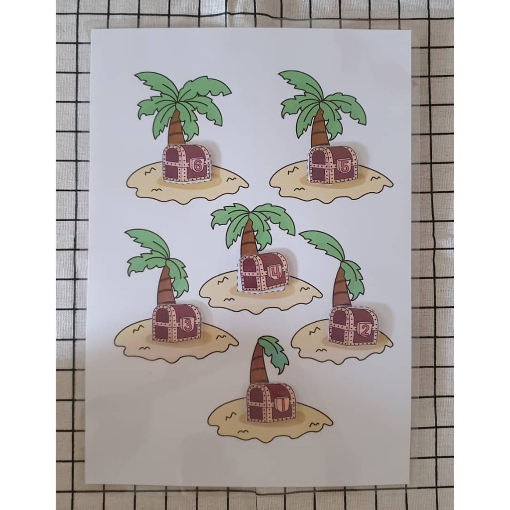 Counting Palm Tree Leaf (Learning Number) Montessori Early Learning ...