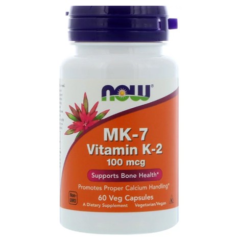 Vitamin K2 NOW Foods MK-7 K-2 100 mcg 60 Veg Capsules | Shopee Malaysia