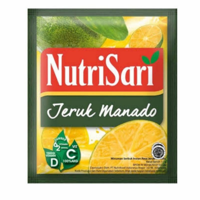 (10 SACHET) NUTRISARI 10 sachet X 11gram minuman serbuk rasa buah Asli ...