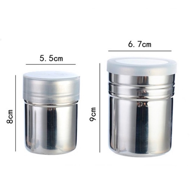 Coffee decoration powder sprinkler - stainless steel cocoa powder ...