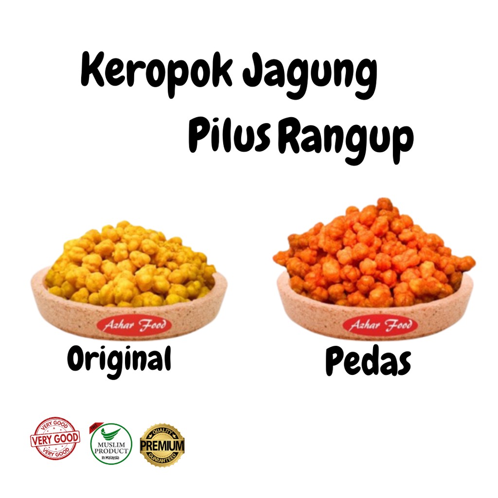 (Ready Stock) Keropok Jagung Pilus spicy/original 1kg-Kerepek-Chips ...