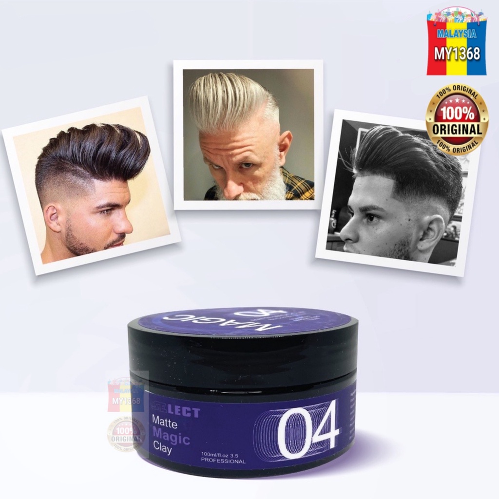 Select Matte Magic Clay 100ml Wax Rambut ( 04 Medium Hold ) | Shopee ...