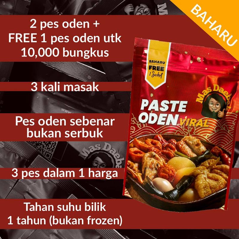 PES ODEN VIRAL MASDAEBAK🍜 3 IN 1 SACHET - FREE EXTRA MEGI | Shopee Malaysia