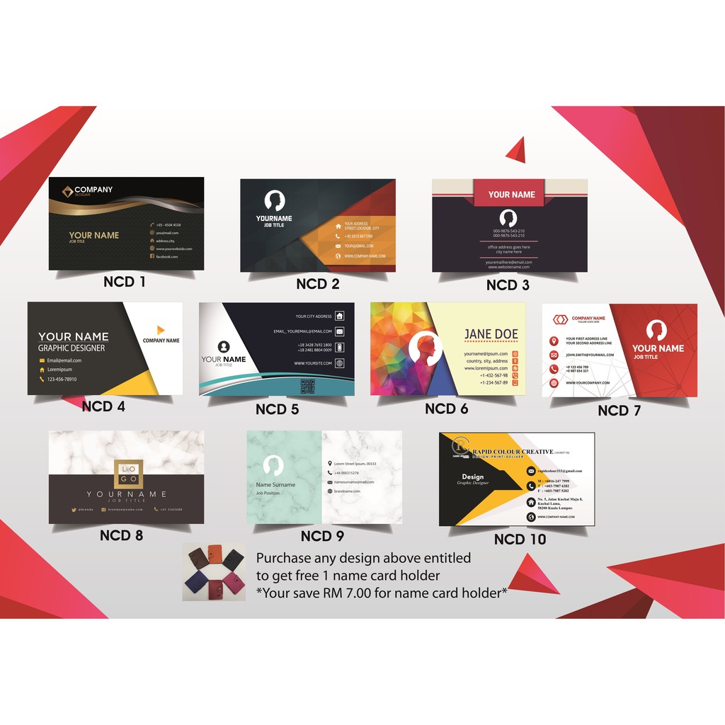 Business Card / Name Card / Kad Nama Design & Printing | Shopee Malaysia