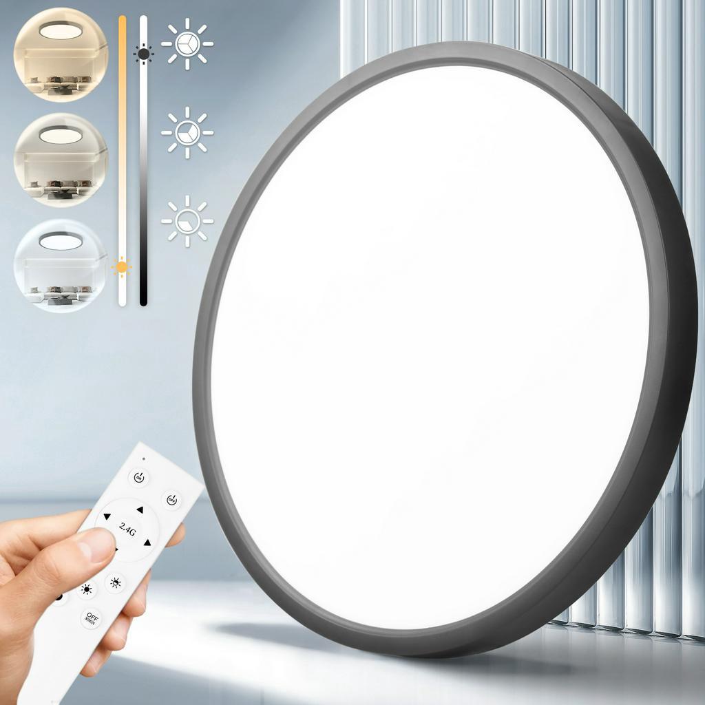 Modern LED Ceiling Lights 2.4G Remote Control Intelligent Ceiling Lamp ...