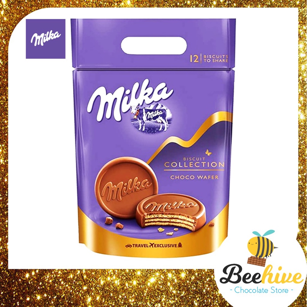 Milka Chocowafer Pouch Choco Wafer Biscuit Chocolate Spread 378g / 300g ...