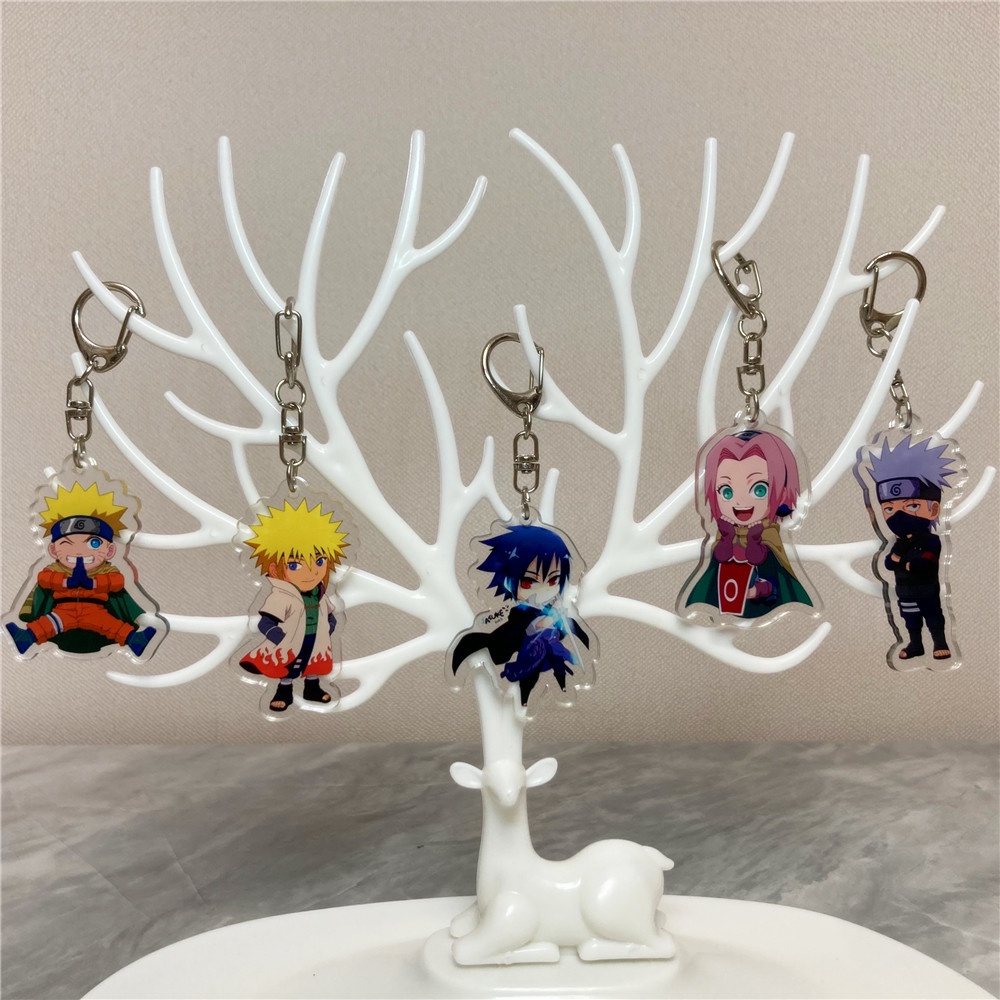 Naruto Shippuden anime Uzumaki Kakashi SASUKE Acrylic Pendant Figure ...