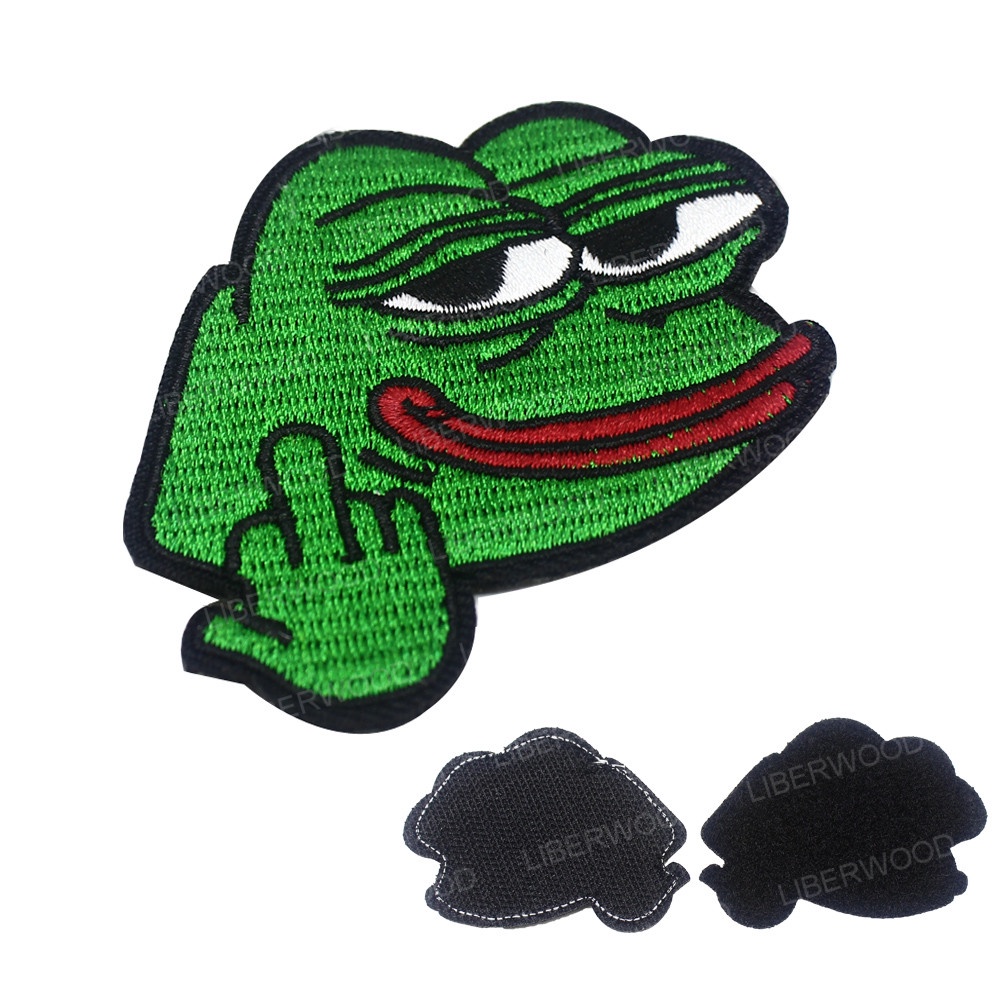 Sad Pepe The Sad Frog Patch Meme Iron On Embroidered Applique Patch ...