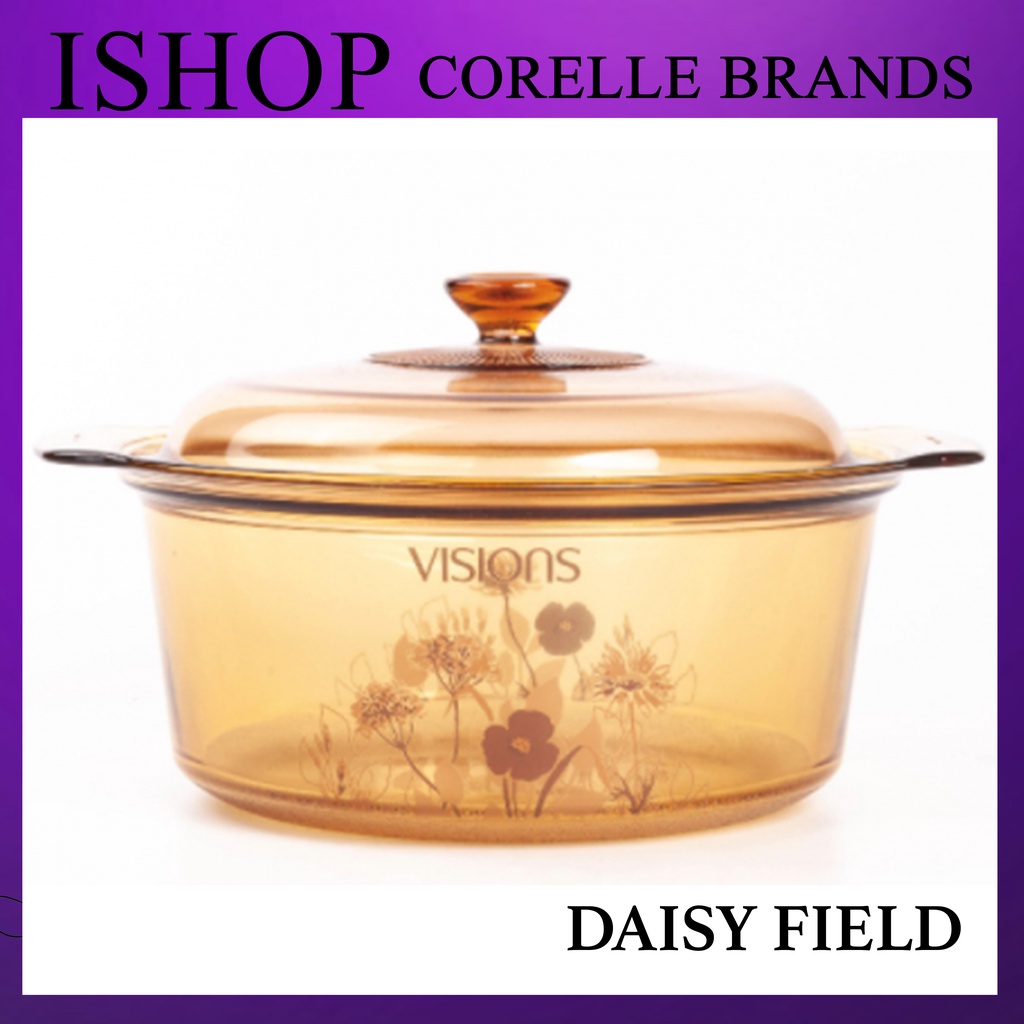 Visions 5L Covered Dutch Oven Pot Casserole Cookware Pot/Visions 5 ...