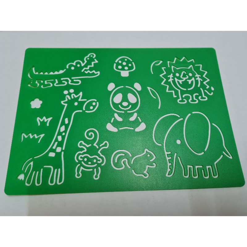 T12. (20designs) DRAWING SOFT TEMPLATE STENCILS RULER FOR KIDS ...