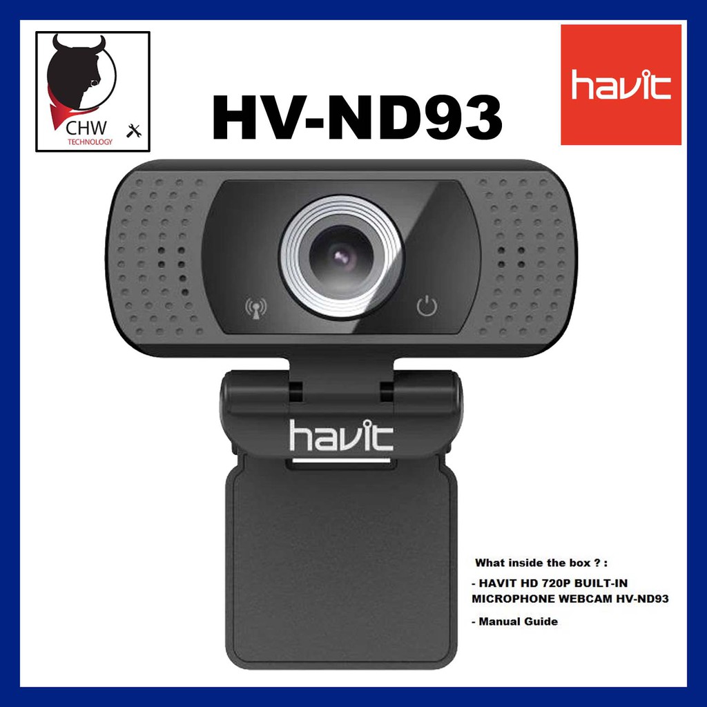 Havit HD PRO Webcam Full HD 720P ( HV-ND93 ) | Shopee Malaysia