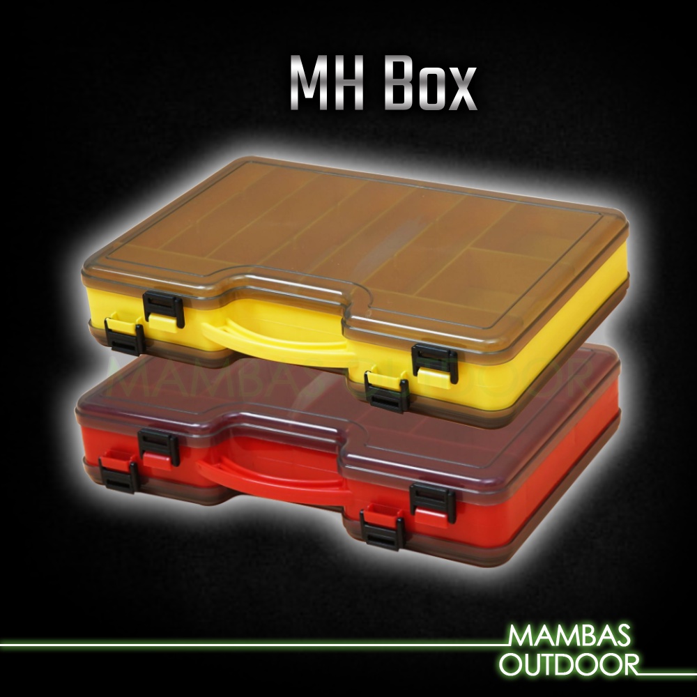 Mambas MH Box Fishing Lure Tackle Tool Box 2 Sided Compartments Pancing ...