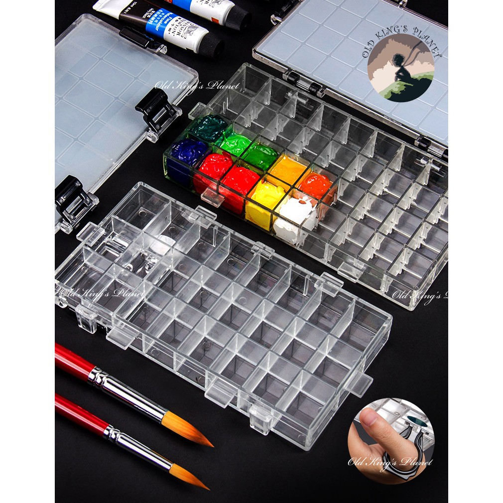 24 Grids Watercolor Moisturizing Painting Palette Leakproof Paint ...