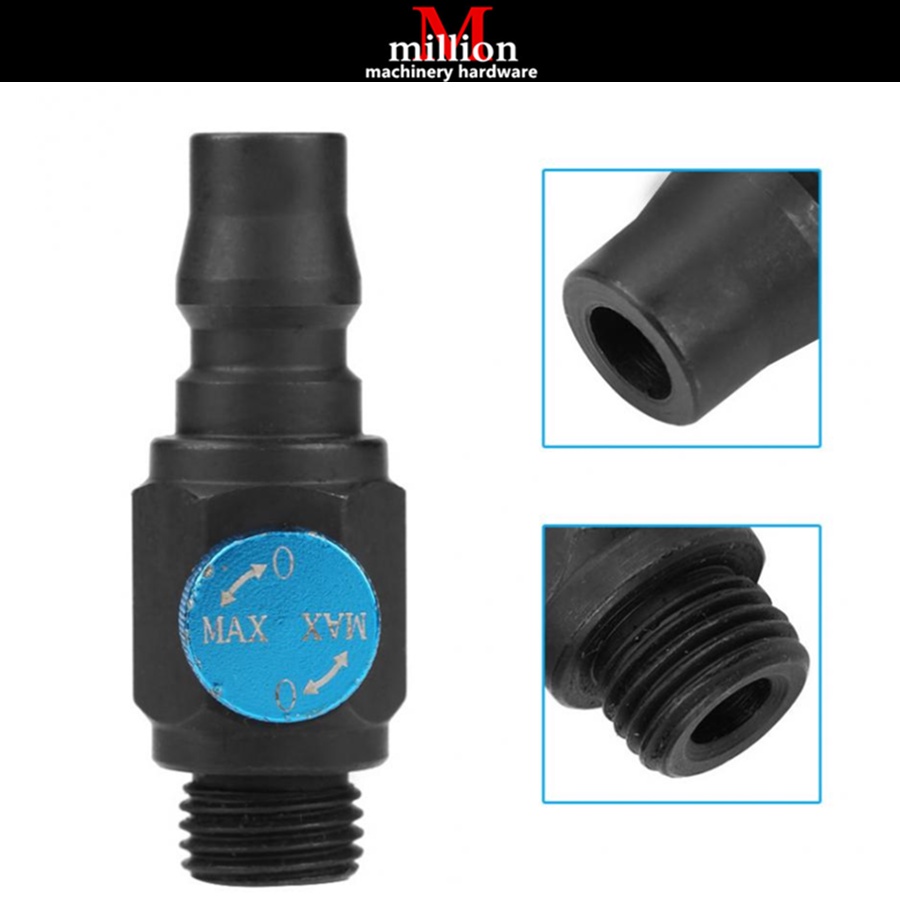 1/4" Air Inlet Connector Air Flow Adjustable Variable Air Flow Speed ...