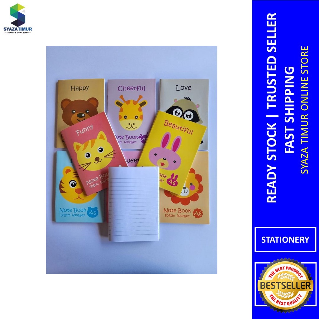 Note Book Art Card Cover A6 SBS0363 / Buku Nota Notebook Buku Tulis ...
