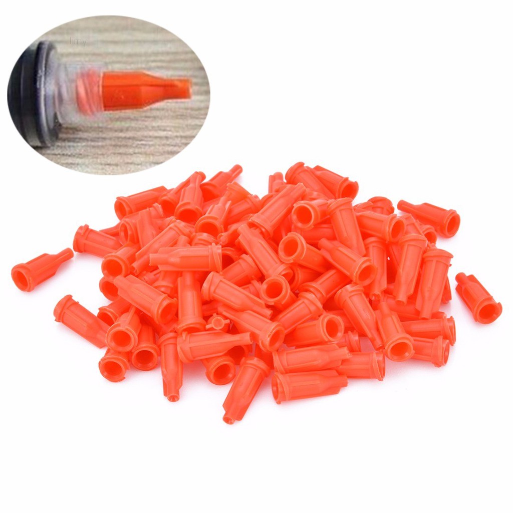 limy 100pcs New Luer Lock Syringe Tips Caps Injector Dispensing Needle Sealing Plug | Shopee ...