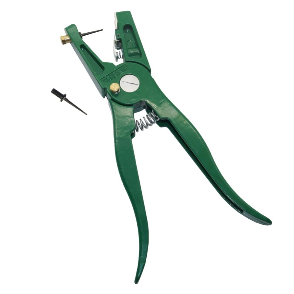 Green Applicator Ear Tag Plier Pig Cow Sheep Label clamp Livestock ...