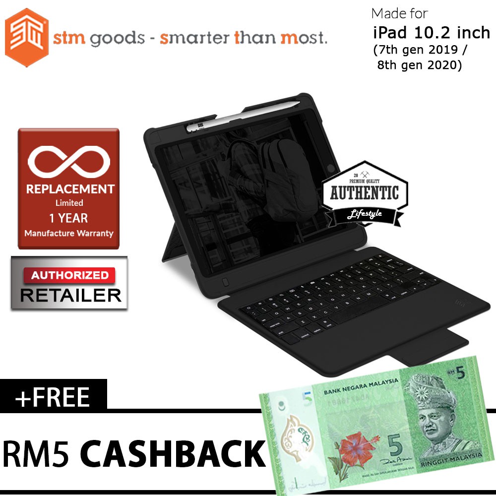 STM Dux Keyboard EDU pack for iPad 10.2 inch 7th / 8th / 9th Gen ( 2019 ...